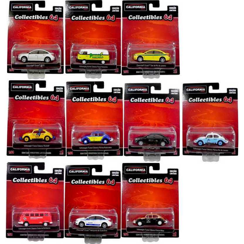 Coleção California Toys Collectibles series 2 com 10 miniaturas escala ...