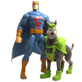 Falcão Azul e Bionicão Boneco Colecionável - Arte em Miniaturas