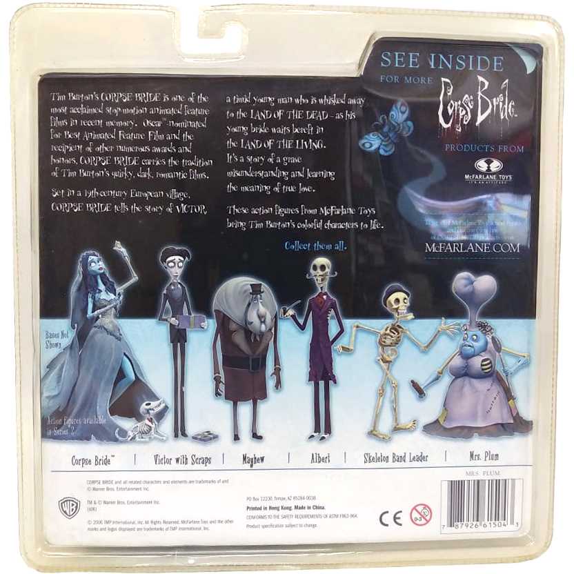 Mrs. Plum (série 2) A Noiva Cadáver Corpse Bride McFarlane Action ...